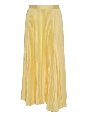 JIL SANDER Pleated Midi Skirt - Yellow