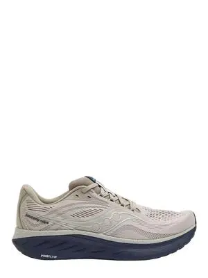 Saucony Ride 18 Panelled Mesh-Knit Sneakers Grey
