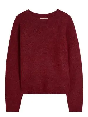 Vince Brushed Alpaca-Blend Jumper Red