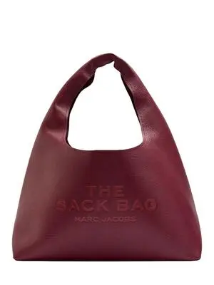 Marc Jacobs The Sack Grained Leather Shoulder Bag Burgundy
