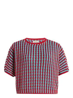Escvdo Mito Knit Cotton Top - Multi