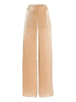 SEV Satin Wide-leg Pants - Neutral
