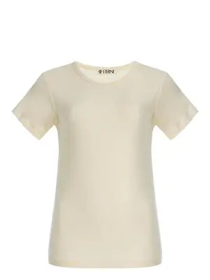 Eterne Modal Blend Jersey T-Shirt Ivory
