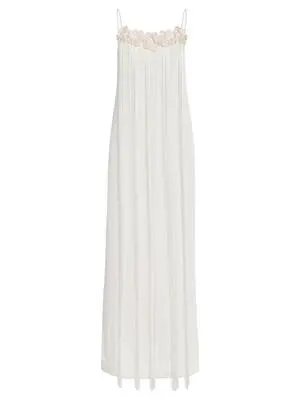 JIL SANDER Crochet Midi Slip Dress - Ivory