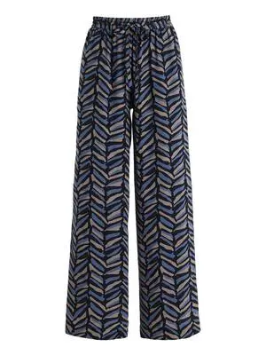 Matteau Silk Drawstring Trousers - Blue
