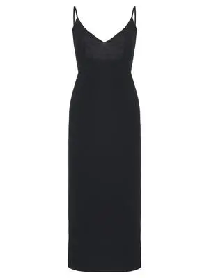 JIL SANDER Virgin Wool Sleeveless Dress - Black