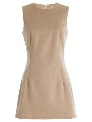 ALFIE Nori Wool-cashmere Mini Dress - Neutral