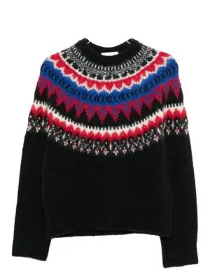 Closed Wool Crewneck Jumper Black