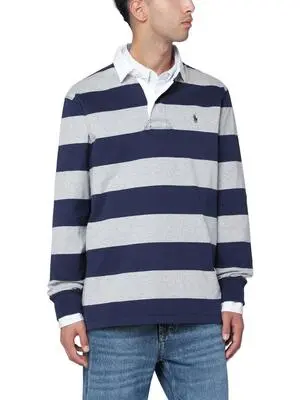 Polo Ralph Lauren Striped Classic Fit Polo Shirt - Blue