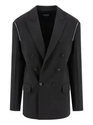Dsquared2 Bettter X Dsquared2 Transformer Virgin Wool Blazer Gray
