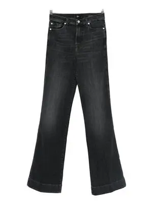 SEVEN Modern Dojo Flared Denim Jeans - Black