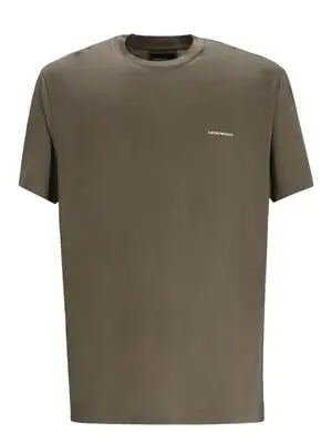 Emporio Armani Logo Cotton-blend T-shirt - Verde Chiaro