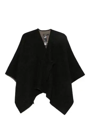 Emporio Armani Wool Cape - Black