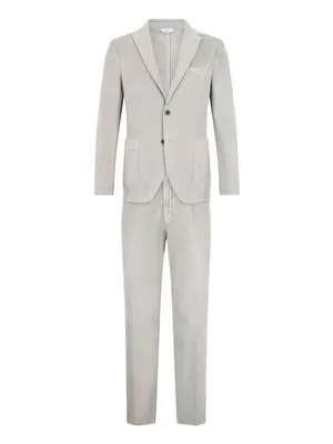 Boglioli Cotton Single Breasted Suit - Grey