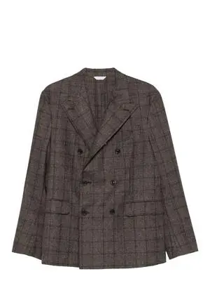 Boglioli Wool-blend Double-breasted Jacket - Brown