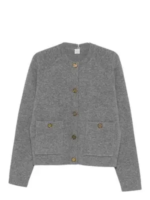 TOTÊME Cashmere And Wool Cardigan - Grey