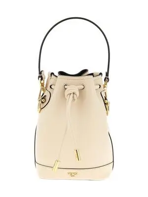 Fendi Mon Tresor Mini Bucket Bag - White