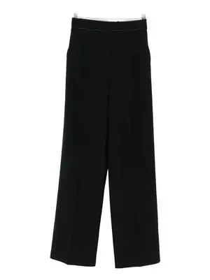 FORTE_FORTE Wool Blend Trousers - Black