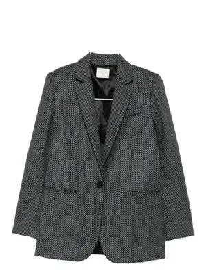 FORTE_FORTE Wool Single-breasted Jacket - Grey