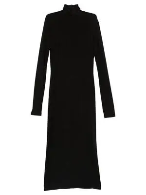 Norma Kamali Turtle Neck Midi Dress - Black
