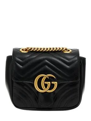 Gucci Gg Marmont Mini Crossbody Bag - Black