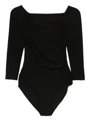 Norma Kamali Off Shoulder Bodysuit - Black