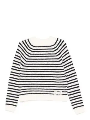 SEMICOUTURE Morgana Wool Blend Jumper - White