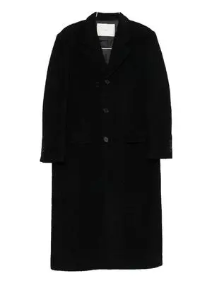 DUNST Wool Single-Breasted Coat Black
