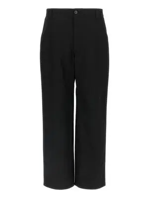 Gucci Twill Wide Leg Pants - Black