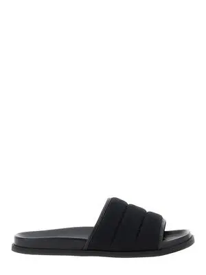 Gucci Gg Padded Slides - Black