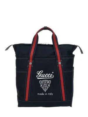 Gucci Large Coat Of Arms Shopper - Blue