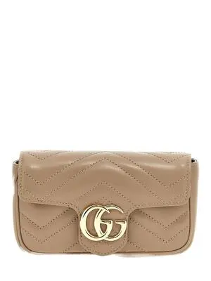 Gucci Gg Marmont Mini Crossbody Bag - Beige