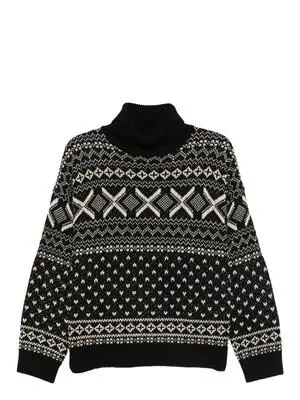 SEMICOUTURE Mirko Wool Blend Jumper - Black