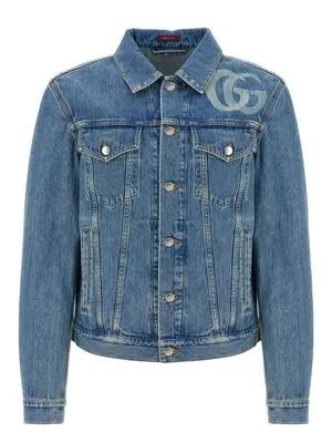 Gucci Gg Denim Jacket - Blue