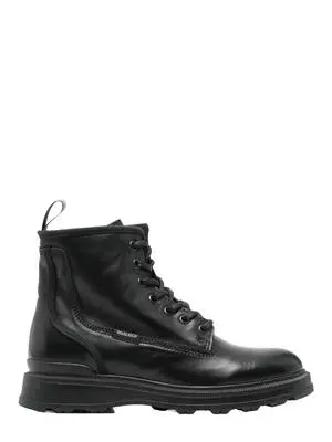 Woolrich Leather Ankle Boots - Black