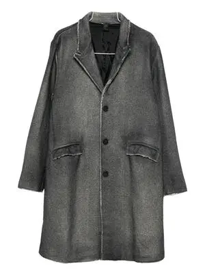 Avant Toi Wool Single-breasted Coat - Black