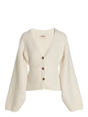 Khaite Scarlet Cashmere Cardigan - White