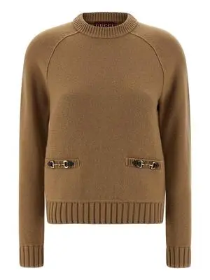 Gucci Morsetto Sweater - Brown