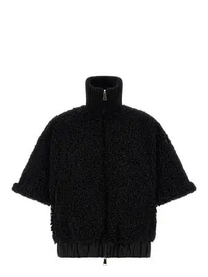 Moncler Reversible Goose Down Padded Cape - Black