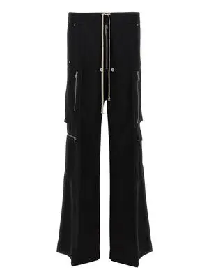 Rick Owens Cargobelas Heavy Wool Trousers - Black