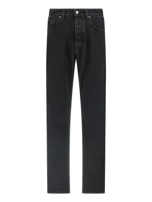 MAISON MARGIELA Taped Straight Leg Jeans - Black