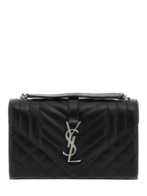 Saint Laurent Envelope Small Crossbody Bag - Black