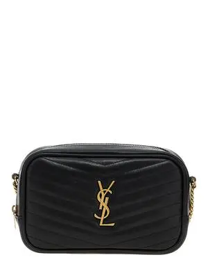 Saint Laurent Mini Lou Crossbody Bag - Black
