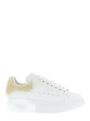 Alexander McQueen Larry Leather Sneakers - Beige