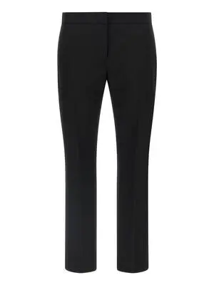 Alexander McQueen Grain De Poudre Cigarette Pants - Black