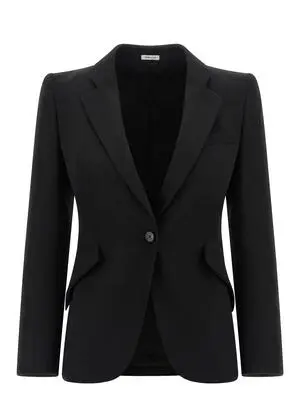 ALEXANDER MCQUEEN Hourglass Single-Breasted Blazer