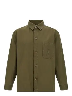 Saint Laurent Cassandre Overshirt - Green
