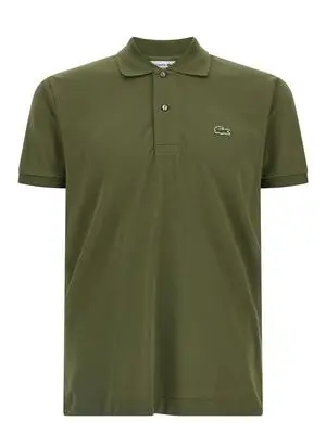 Lacoste Logo Patch Cotton Piqué Polo Shirt - Green