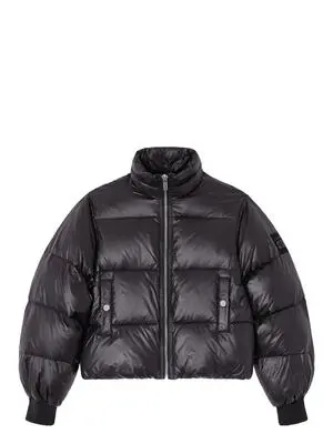 GANNI Recycled Nylon Puffer Jacket - Black