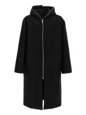 Rick Owens Gimp Mac Coat - Black